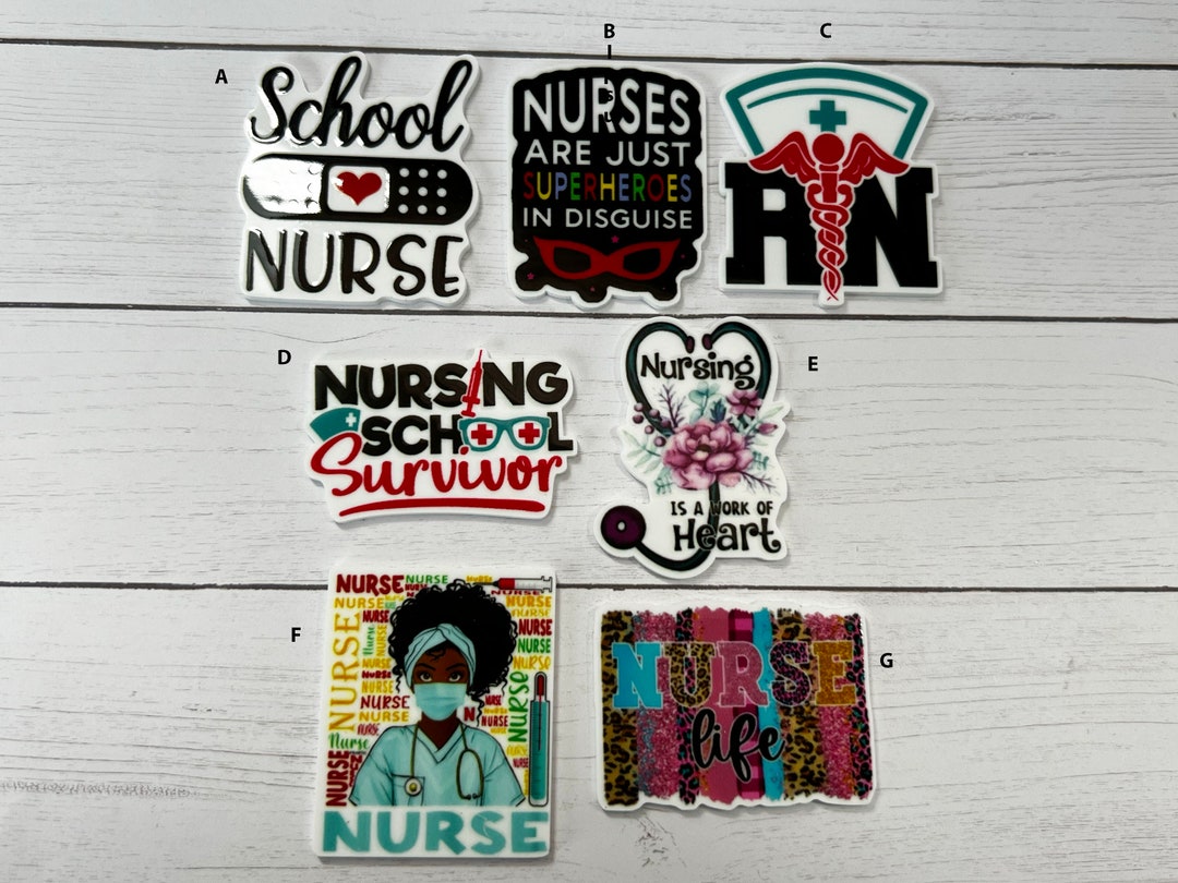 1 NO HOLE Nurse Planar Charm, Flatback Charms, Resin Charm, Healthcare ...
