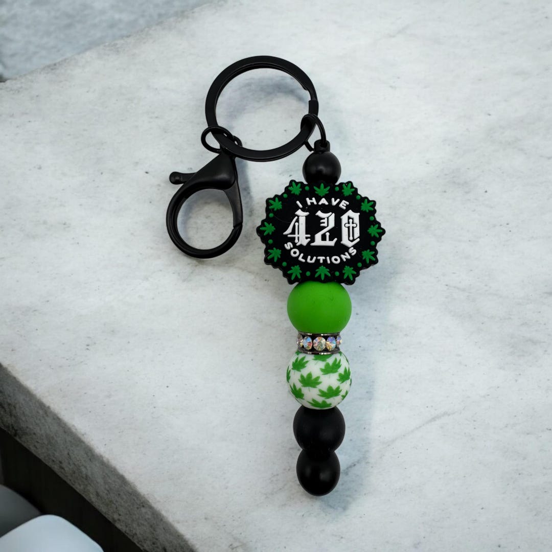Beaded Keychain, Smoking Keychain Bar, Keychain Bar, Gift for Family ...
