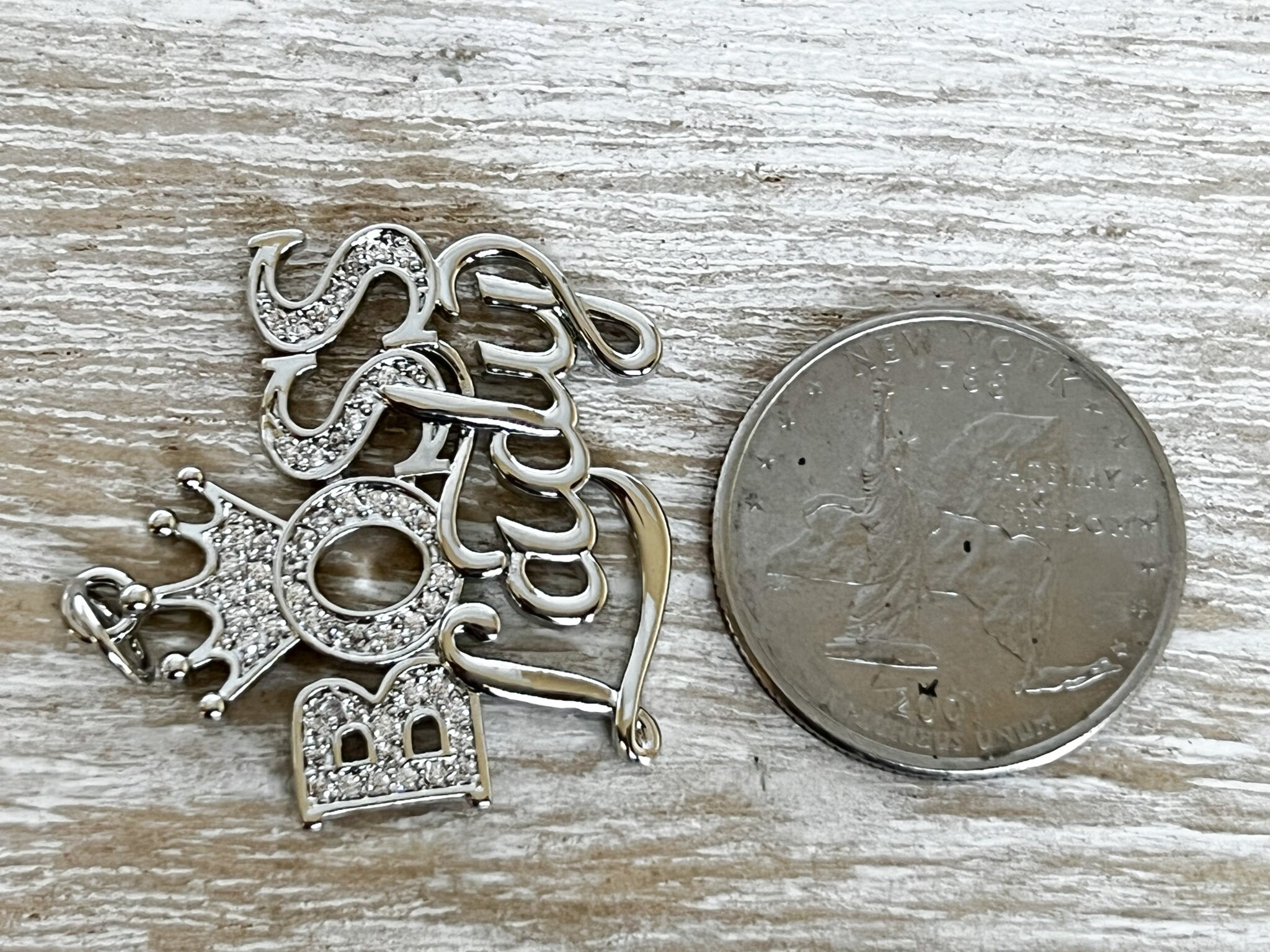 1 CZ Pave Boss Lady Charm Queen Charm Bracelet Charm - Etsy