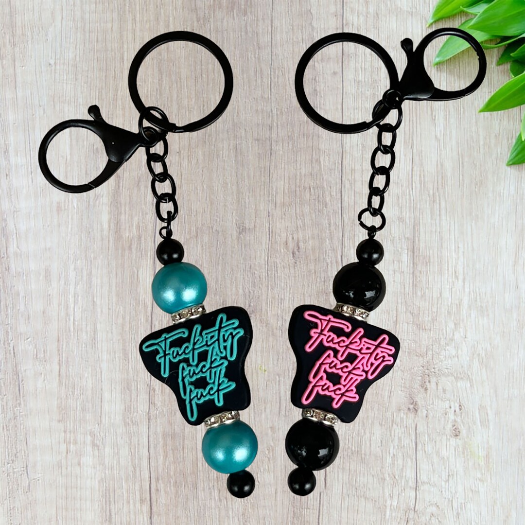 Beaded Keychain, FFF Beaded Keychain Bar, Adult Humor Keychain ...