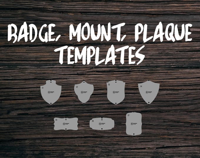 Award / Taxidermy Mount Plaque Style 1 - Acrylic Router Template - Etsy