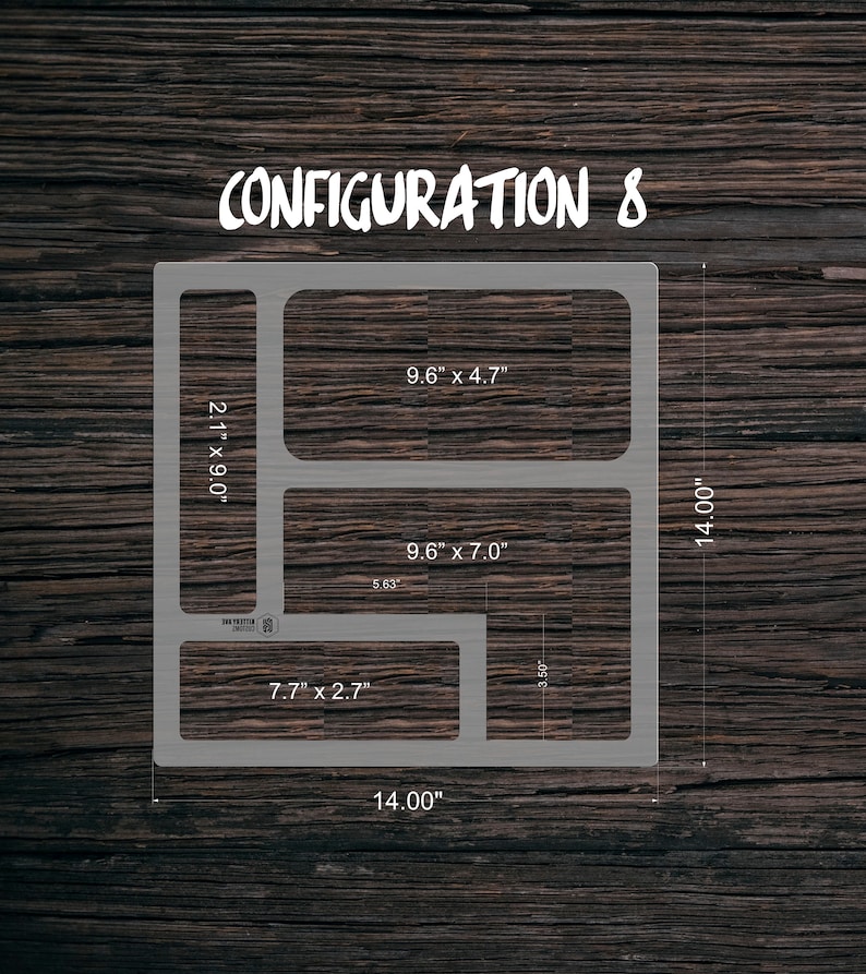 Acrylic EDC Valet Tray Template | Rolling Tray Template | Router ...
