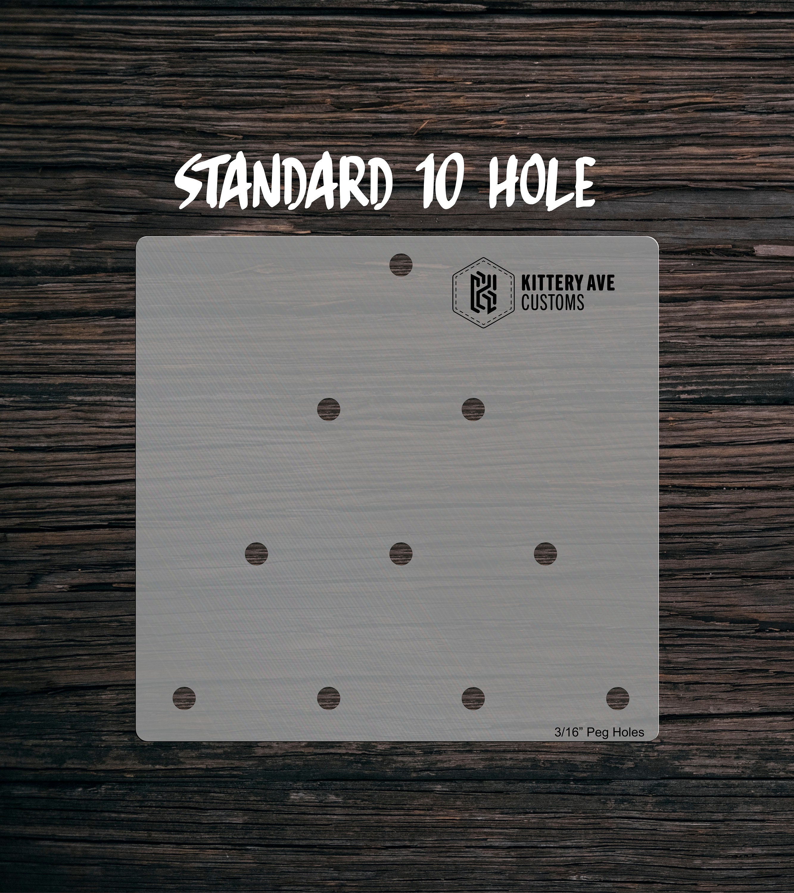 Clear Acrylic Peg Game Templates Router Template Drill Press Template ...