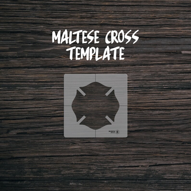 Clear Acrylic Maltese Cross Template | Router Template - Etsy