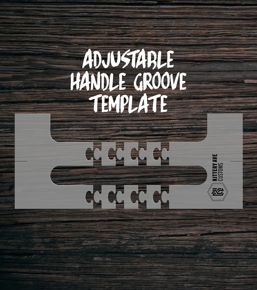 Handle Groove Template | Clear Acrylic Router Template - Etsy