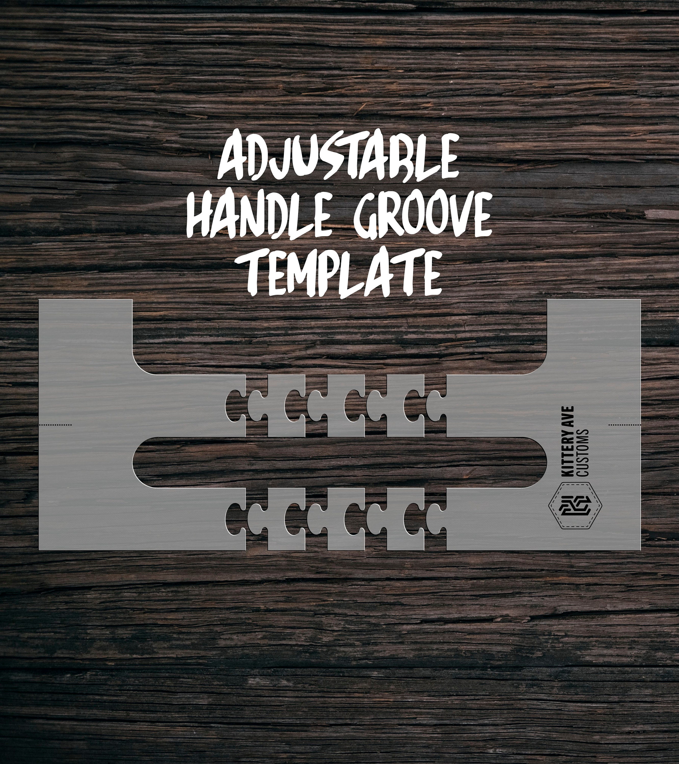 Handle Groove Template | Clear Acrylic Router Template - Etsy
