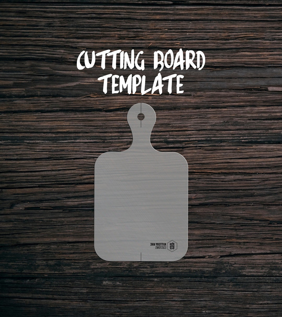 Simple Acrylic Cutting Board Template | Router Template - Etsy