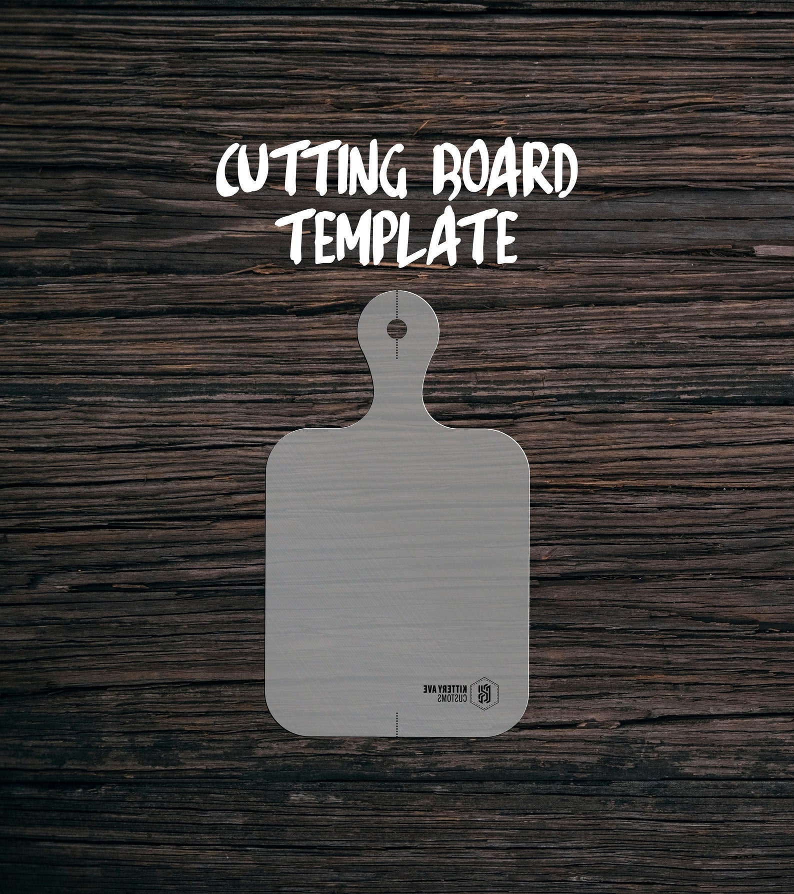 Simple Acrylic Cutting Board Template | Router Template - Etsy