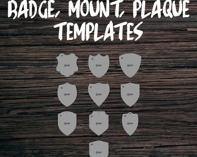 Award / Taxidermy Mount Plaque Style 1 - Acrylic Router Template - Etsy