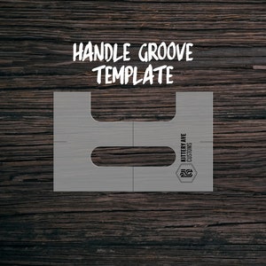 Handle Groove Template | Clear Acrylic Router Template - Etsy