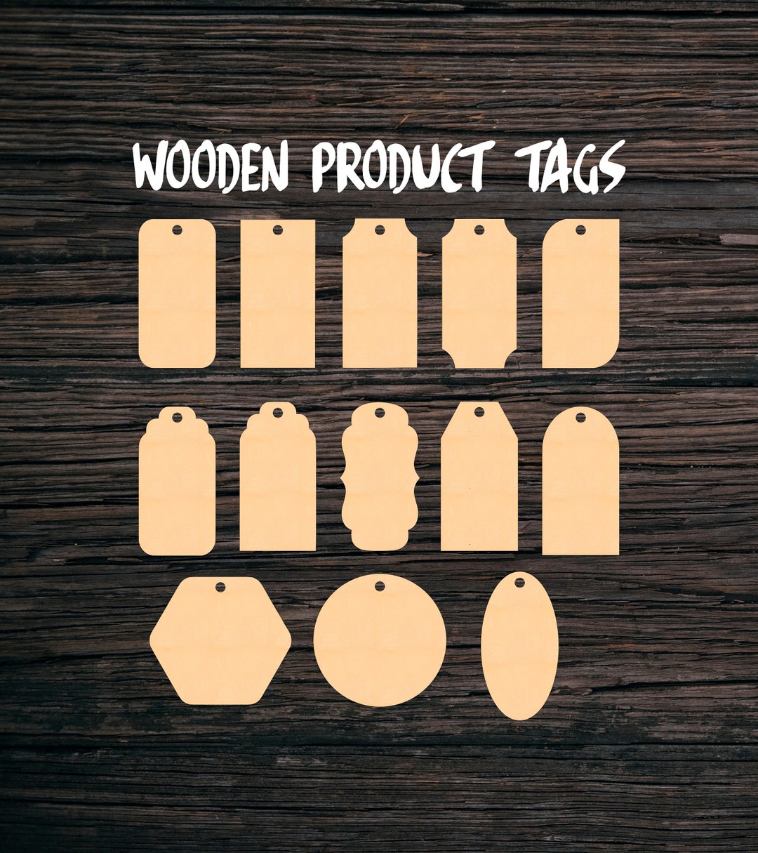 Wooden Product Tags Wood Gift Tag Wood Burning Shapes - Etsy