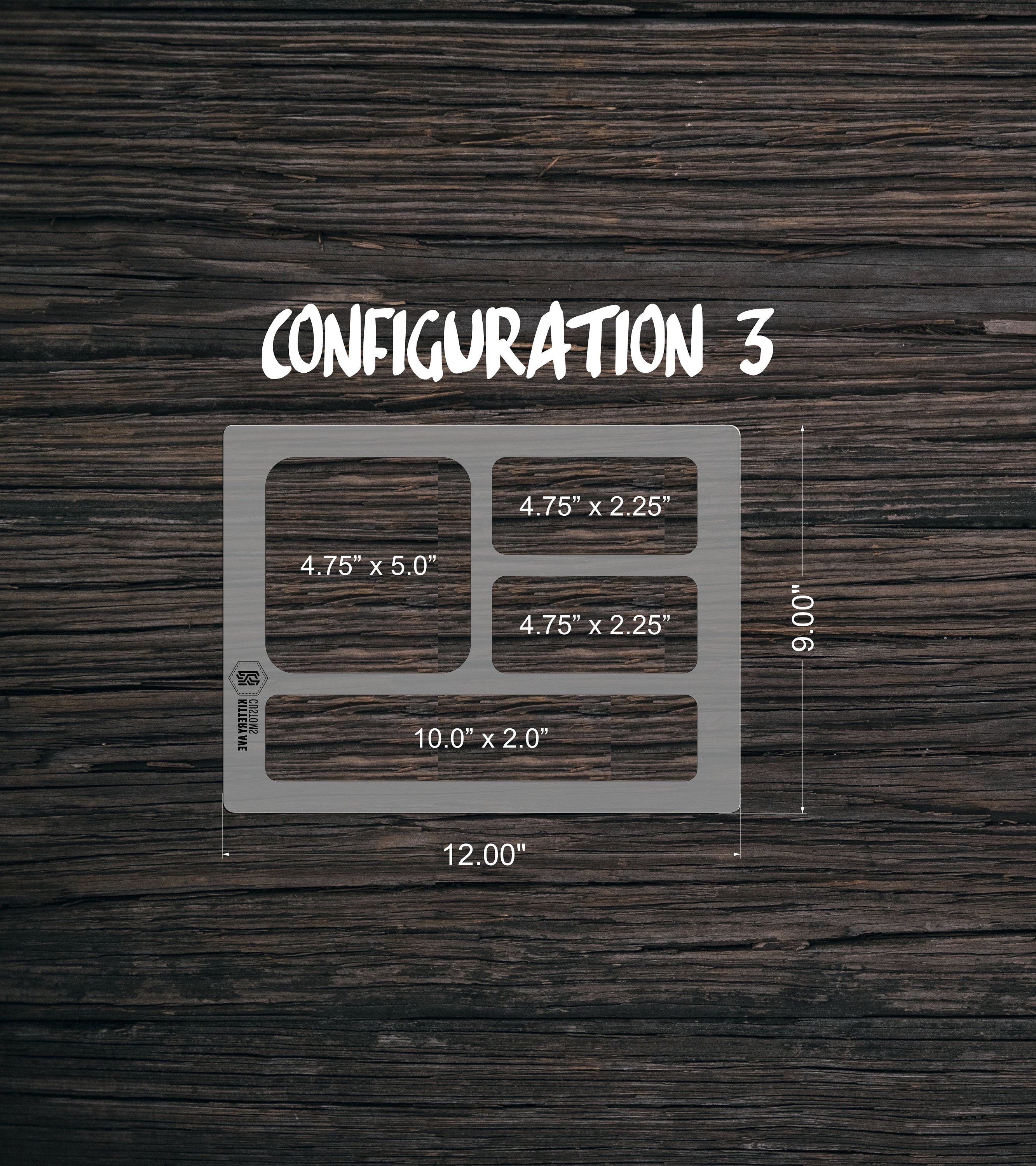 Acrylic EDC Valet Tray Template Rolling Tray Template Router Template ...