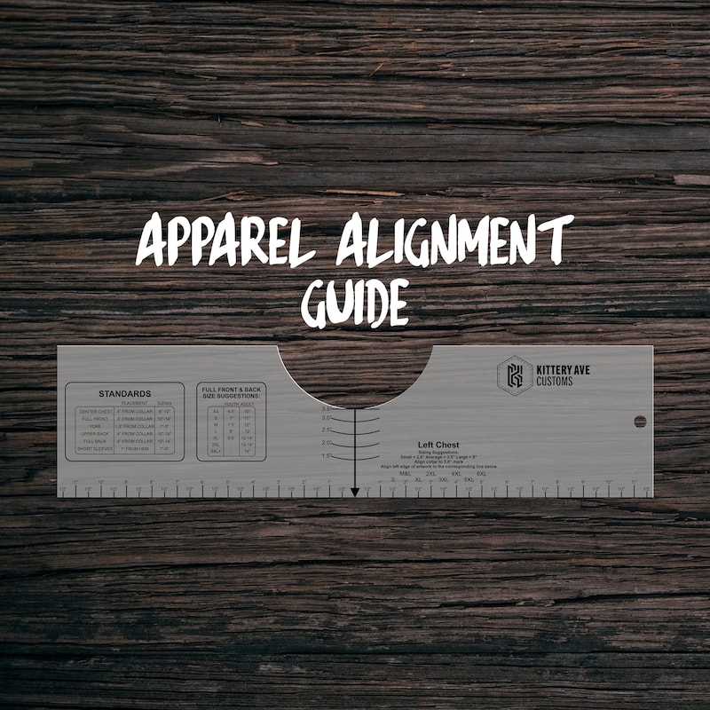 Htv Placement Guide - Etsy