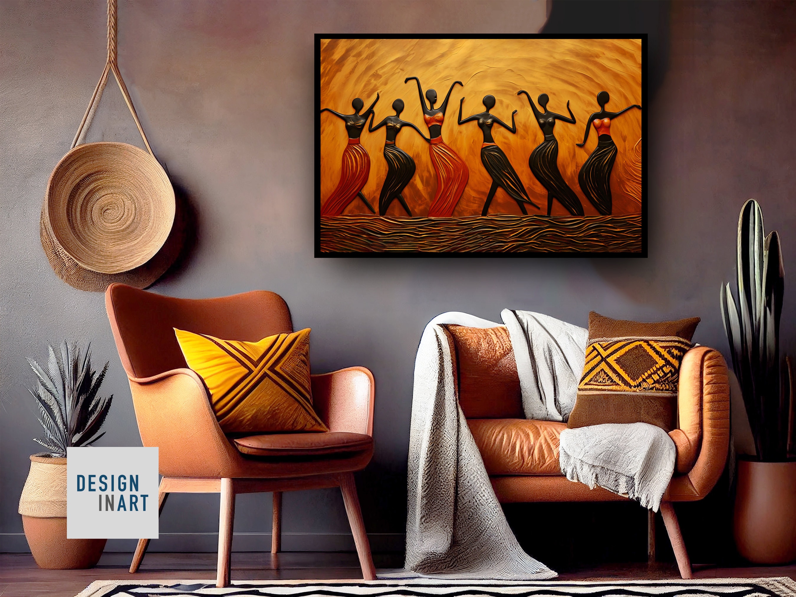 African Art | African Wall Art | African Print | Living Room Decor ...