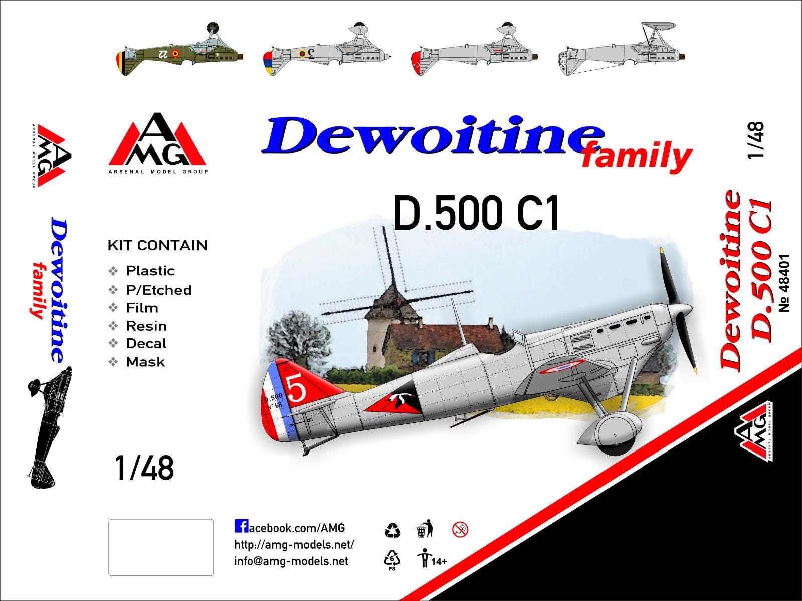 AMG Dewoitine Fighters Plastic Model Kits, 1/48 Scale - Etsy