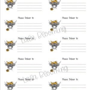 Cute Animal PDT Labels: Please Deliver to (set of 10) - Etsy
