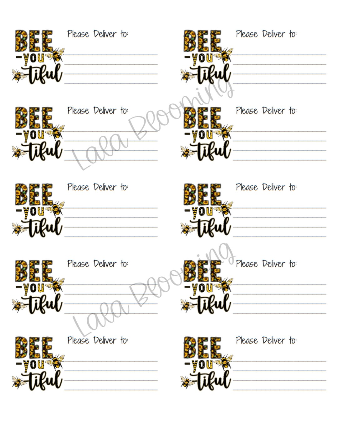 Bee PDT Labels - Etsy
