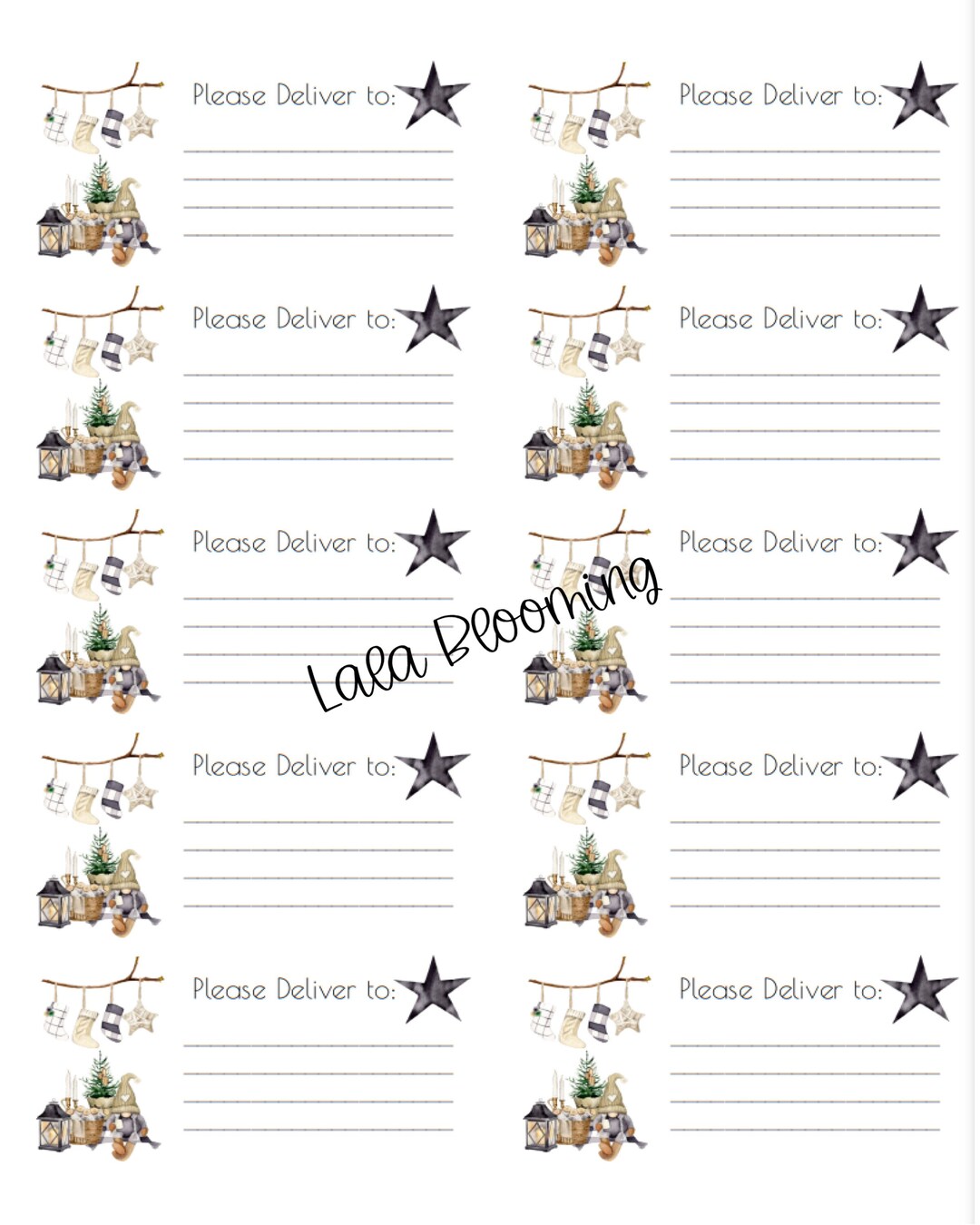 Christmas PDT Labels - Etsy