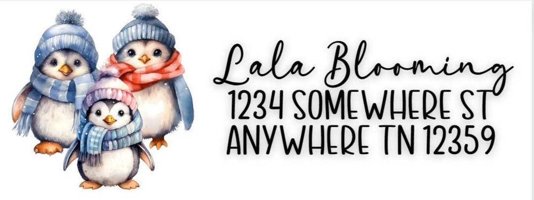 Baby Penguins Personalized Return Address Labels (set of 30) - Etsy