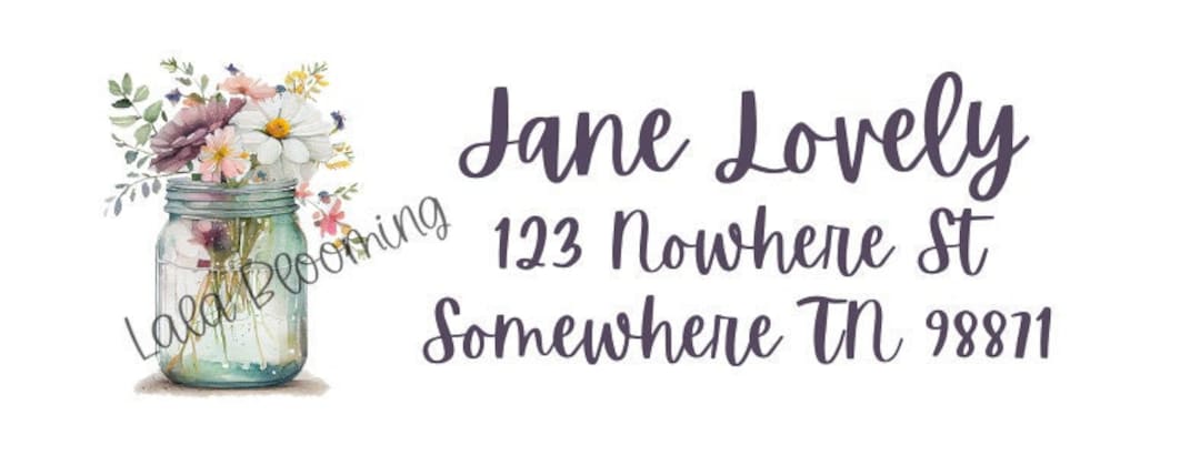 Watercolor Spring Custom Return Address Label Stickers, Envelope ...