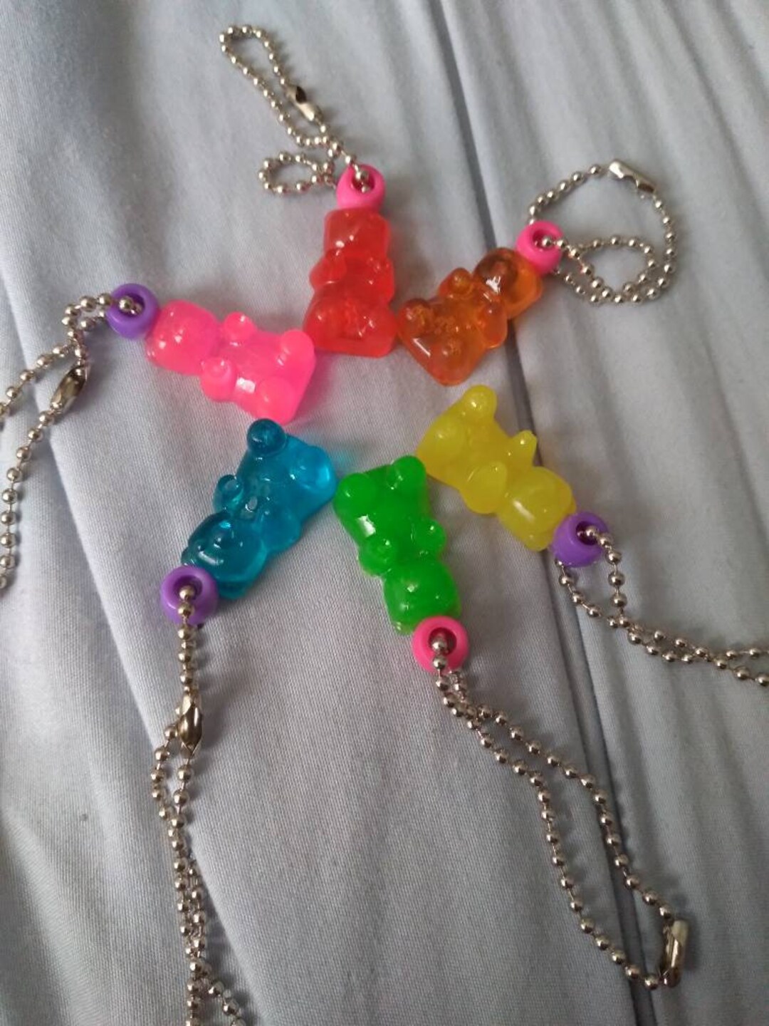 Gummy Bear Keychains - Etsy