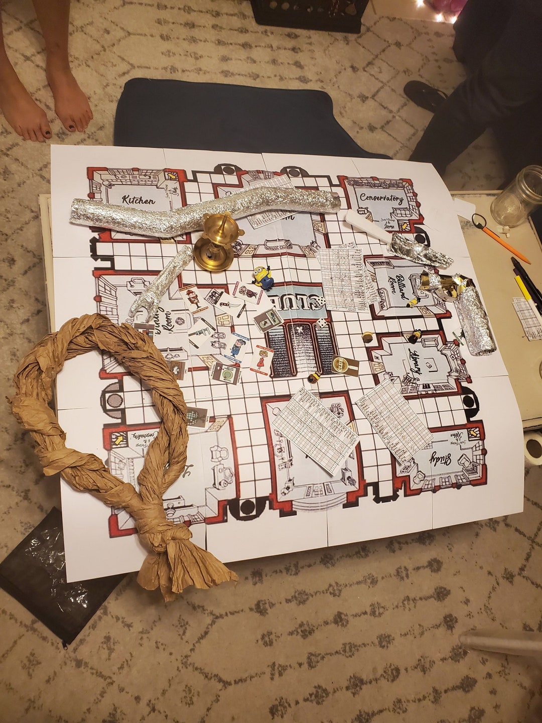 Mega/large Clue Board Printable (30x30 In) With Printable Cards and ...