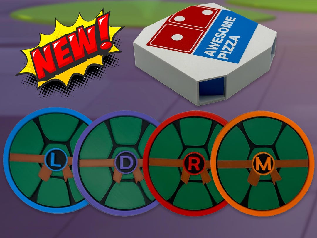 Teenage Mutant Ninja Turtles Inspired Coaster Set With Deluxe Option - Etsy