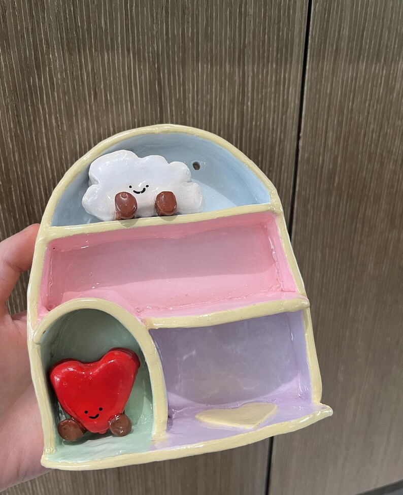 Trinket Shelf Figurine Holder Compartment - Etsy