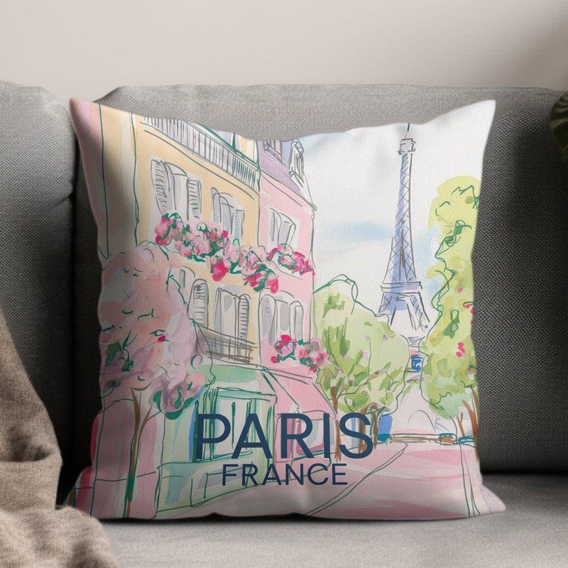 Eiffel Tower Pillow - Etsy