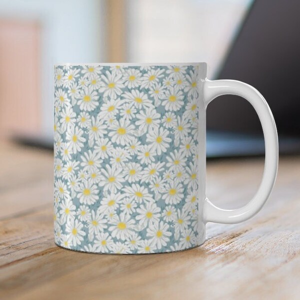Daisy Coffee Mug - Etsy