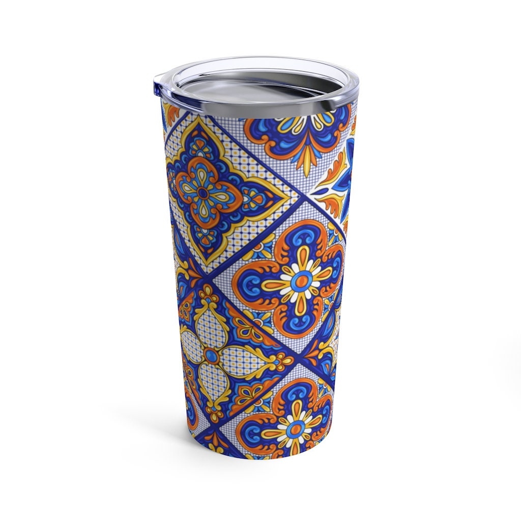 Portuguese Azulejo Tile Print Stainless Steel Tumbler 20 Oz - Etsy