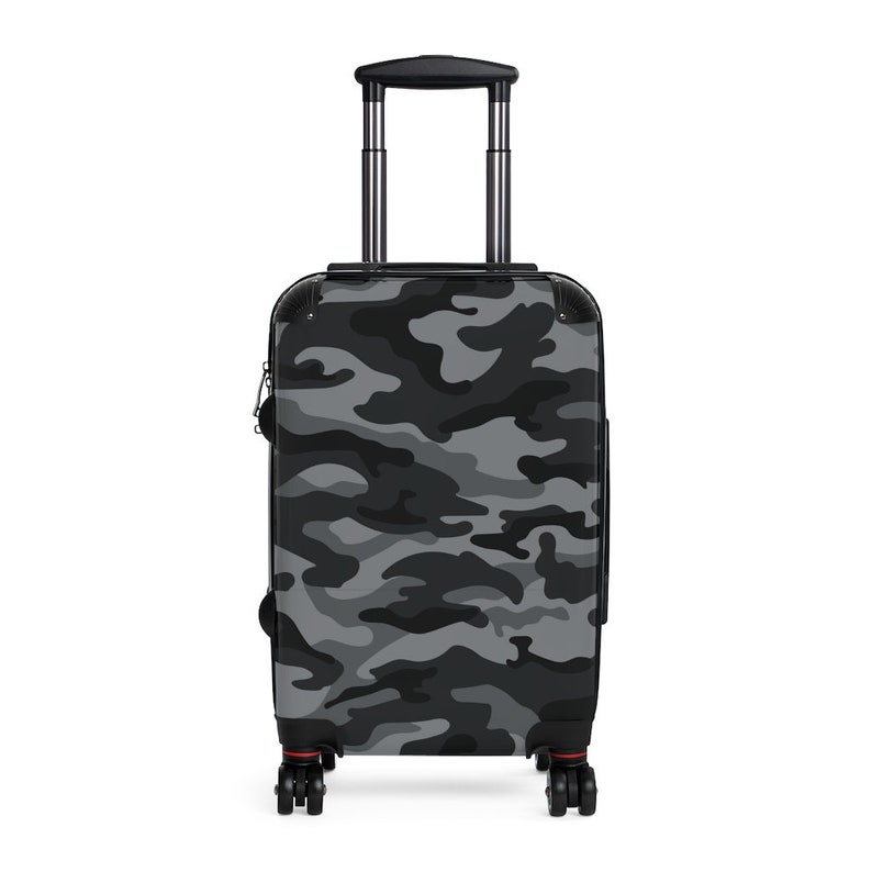 Camo Suitcase Gray Camo Luggage Camo Carry-on Roller - Etsy