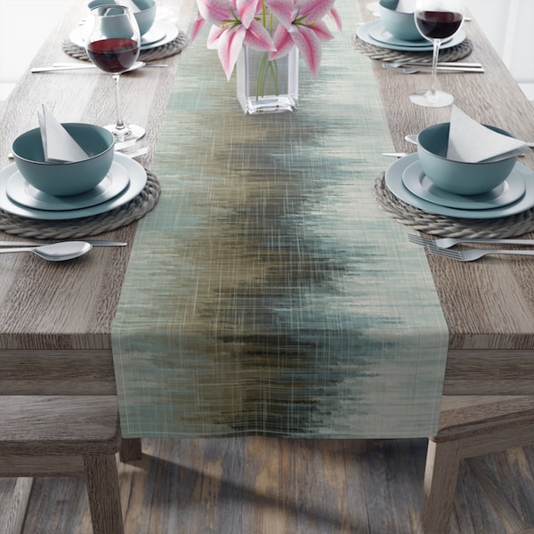 Table Runner Green - Etsy