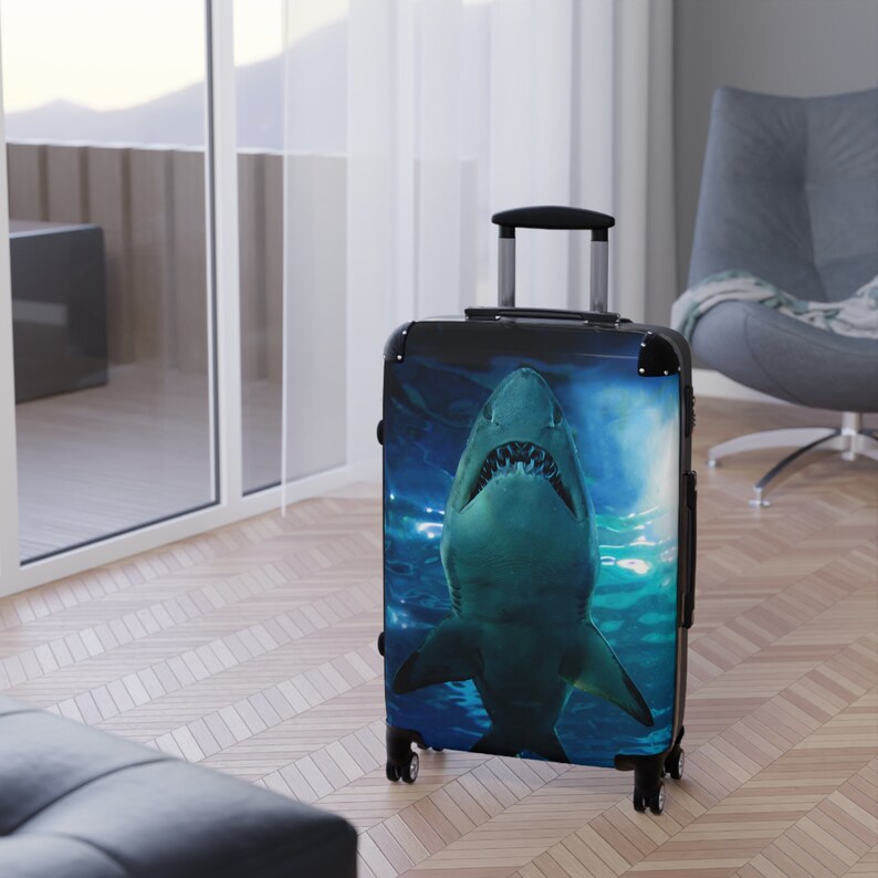Shark Suitcase Kid's Shark Suitcase Shark Carry On Gift - Etsy