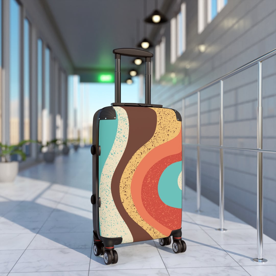 Retro Mid Century Modern Suitcase 70s Retro Suitcase Vintage - Etsy