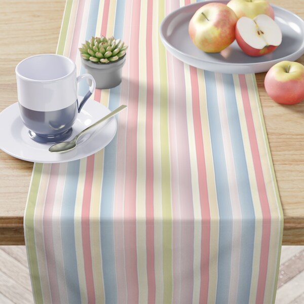 Stripe Table Runner - Etsy