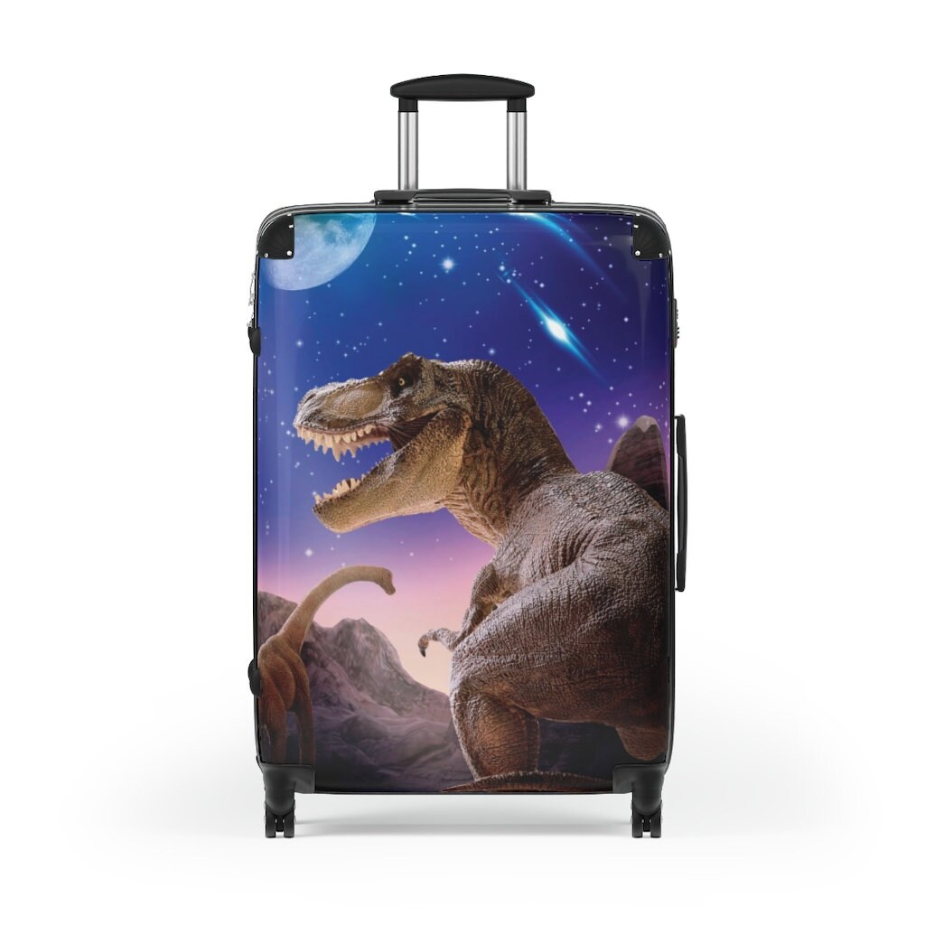 Kid's Suitcase T-Rex Dinosaur Carry On Roller Bag Tyrannosaurus Rex ...