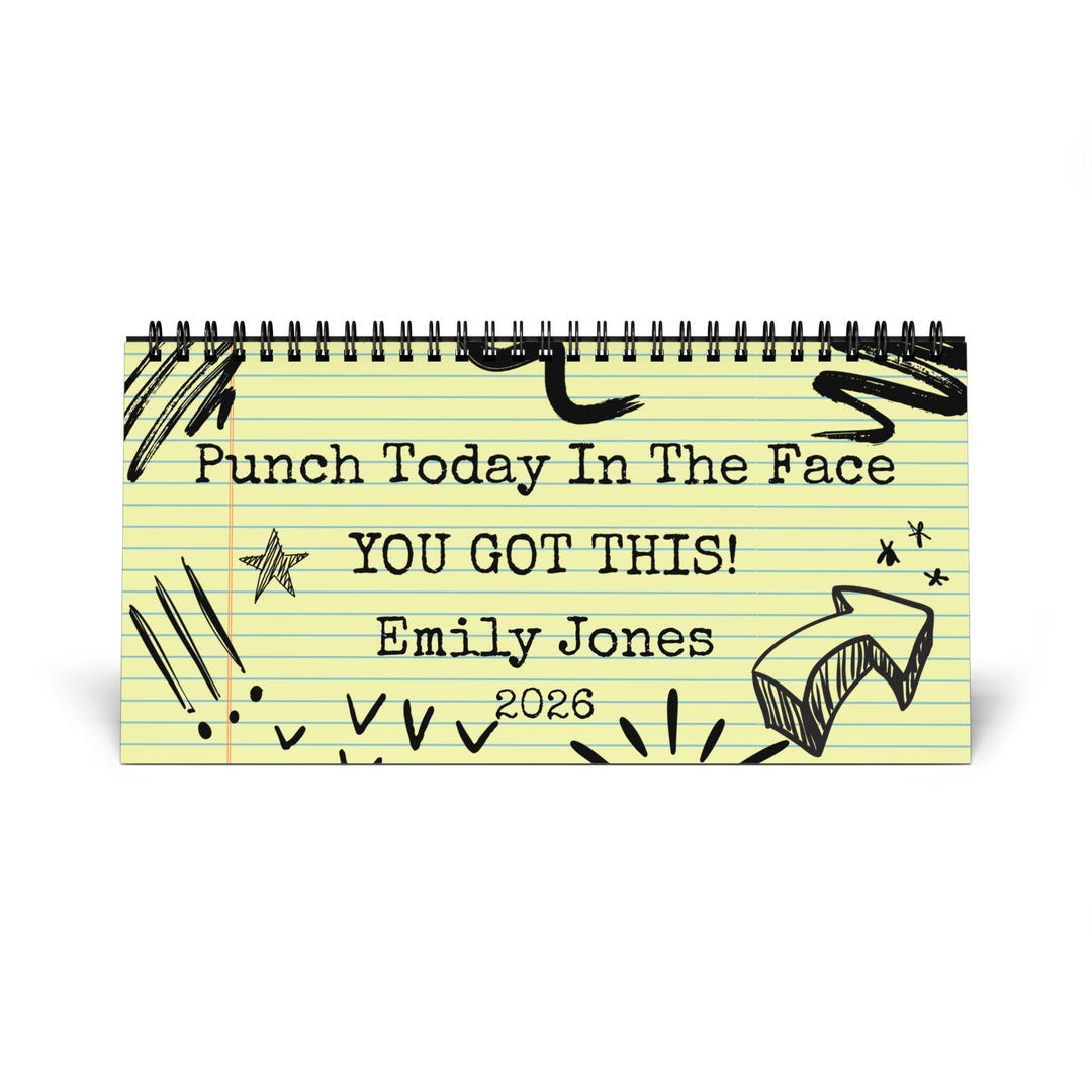 Funny Coworker Desktop Calendar 2026 Desk Calendar, Personalized Funny ...