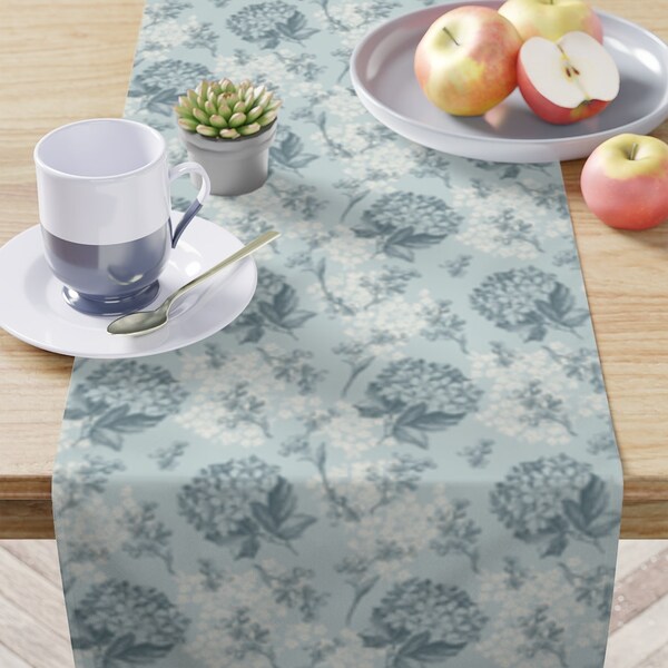 Hydrangea Table Runner - Etsy