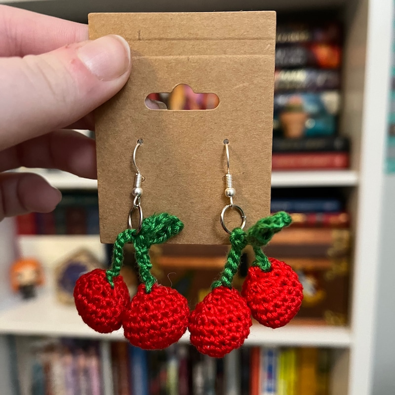 Cherry Earrings - Etsy