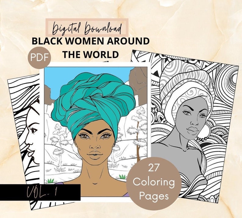 Printable Black Women Coloring Pages | Beautiful Black Women Travel ...