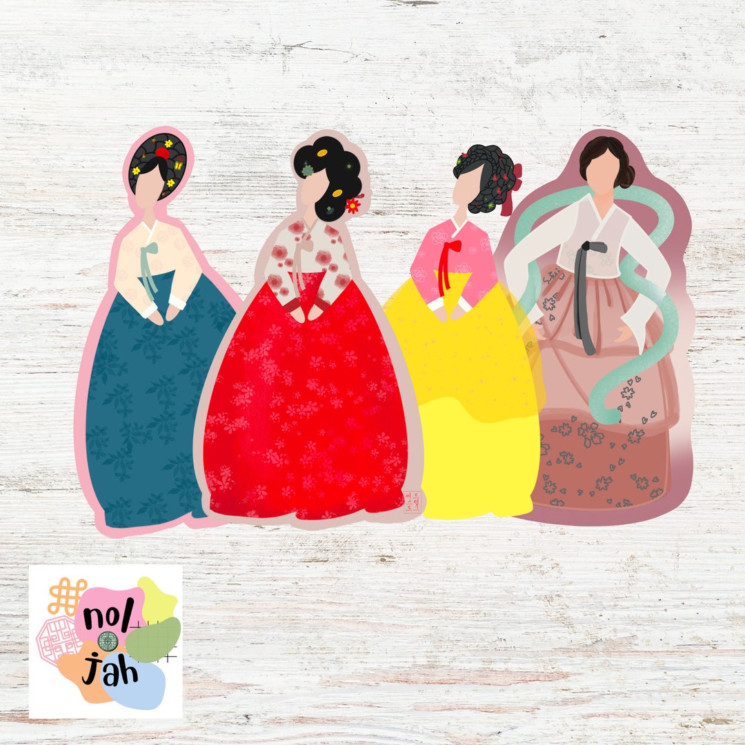 Tour of Korea Stickers, Korean Stickers, Korean Hanbok, Korean ...