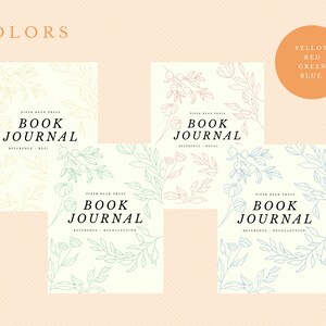 Printable Book Journal Yellow / Reading Journal Log / Book Review ...