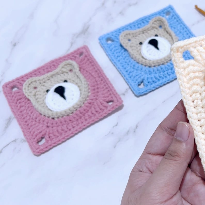 Crochet Bear Granny Square | PDF Pattern - Etsy