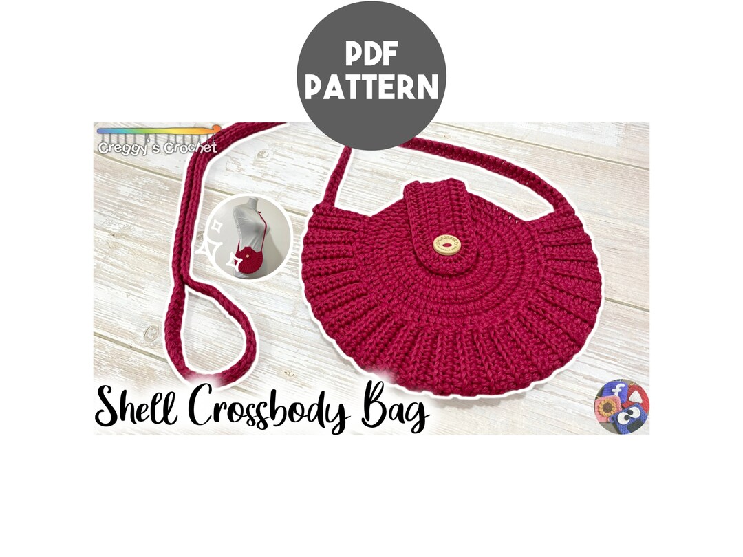 Crochet Shell Crossbody Bag | PDF Pattern - Etsy