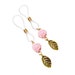 Non Piercing Nipple Noose With Rose Flower and Gold Leaf Fake Nipple ...