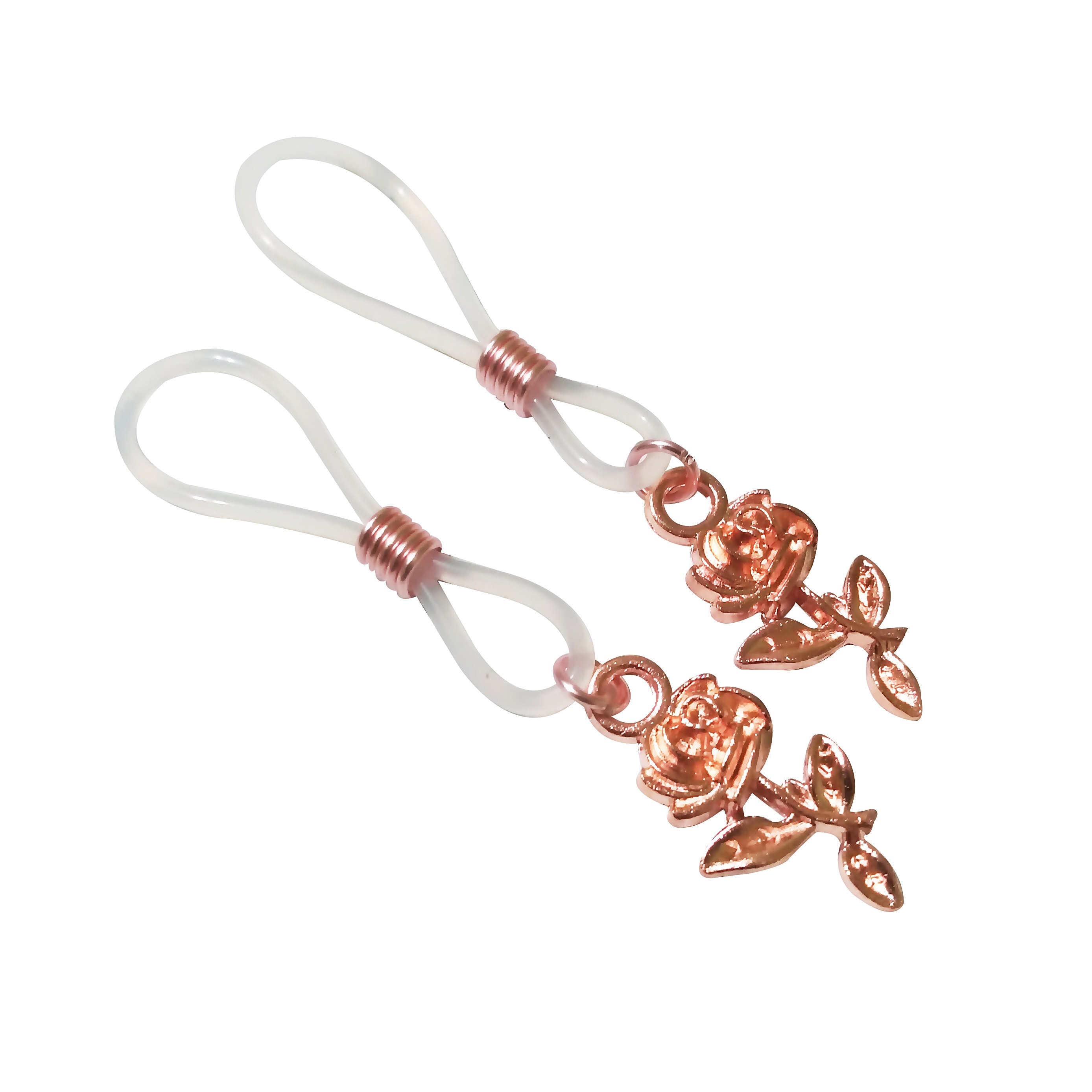 Gold Rose Non Piercing Nipple Noose With Rose Flower Fake - Etsy