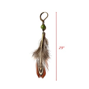 Native American Indian Feather Earring for Men, Single Pirate Style Man ...