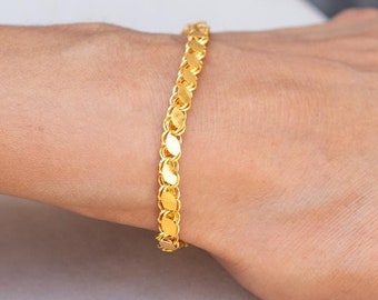 14K Gold Double Cube Black String Bracelet 14K Unisex String - Etsy