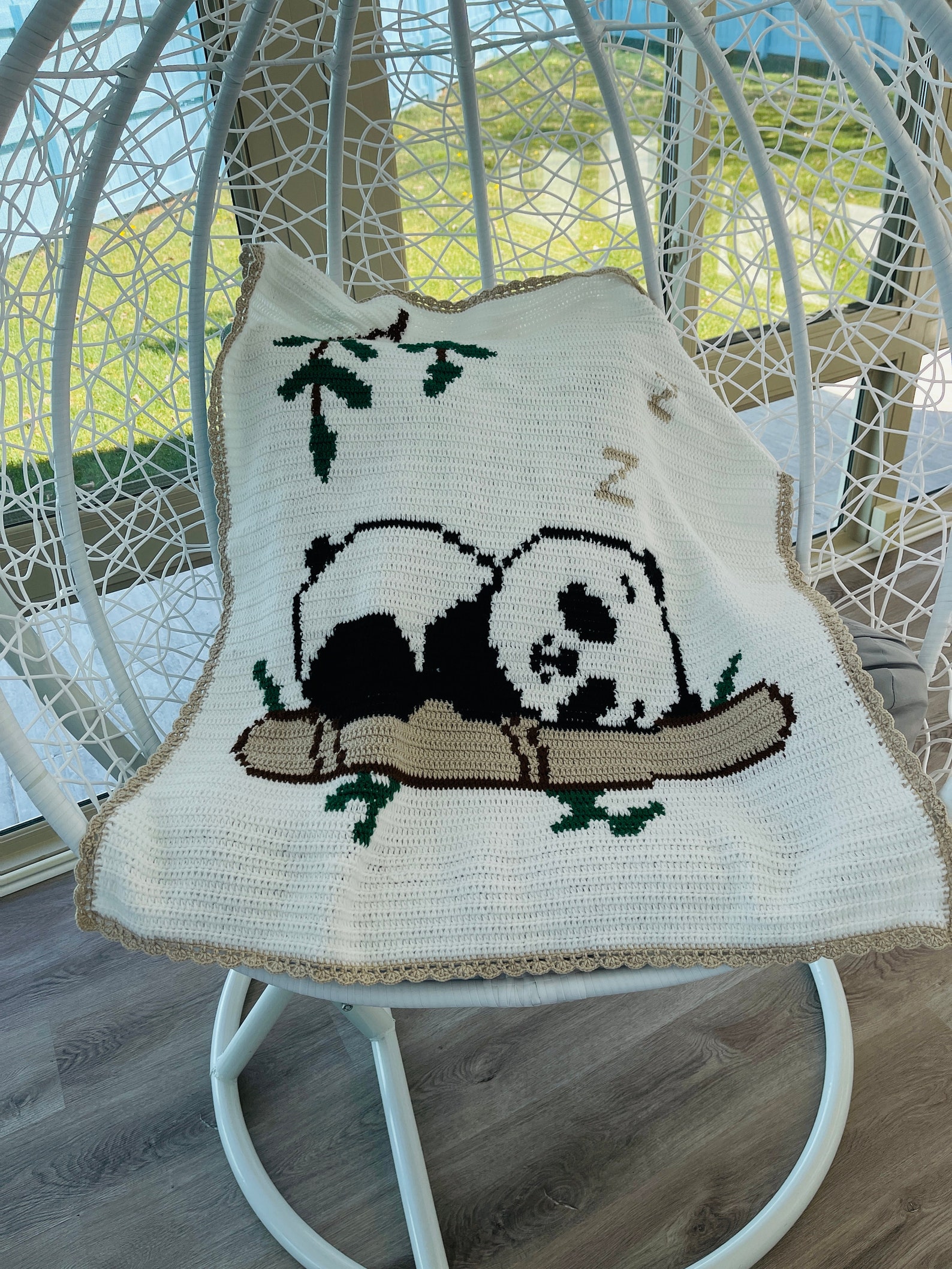 Sleepy Panda Crochet Blanket Pattern Adorable Handmade Baby Gift/in ...